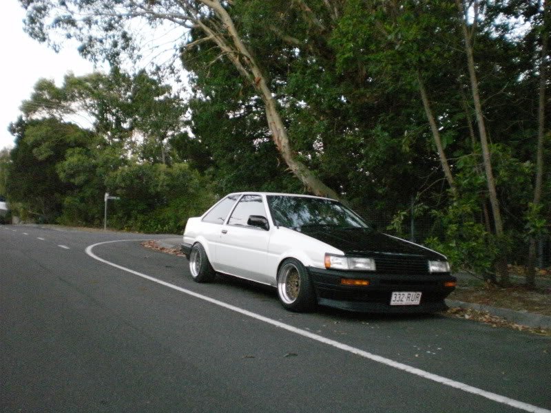 [QLD] AE86 white levin coupe kouki/facelift version