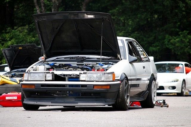 sell up! Buddyclub P1 Racing Wheels 15x8 +12 AE86 RDA slotted front ...